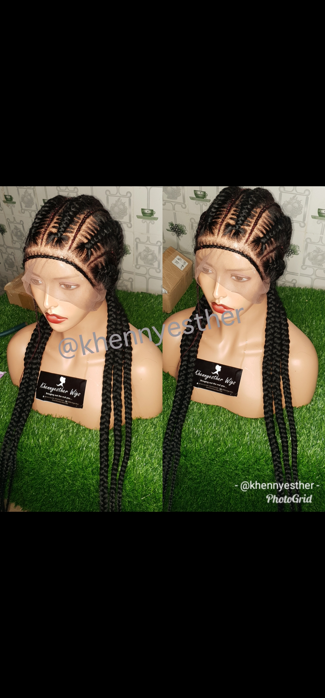 Full Lace Wig Adiza Cornrow – KhennyEsther Wigs